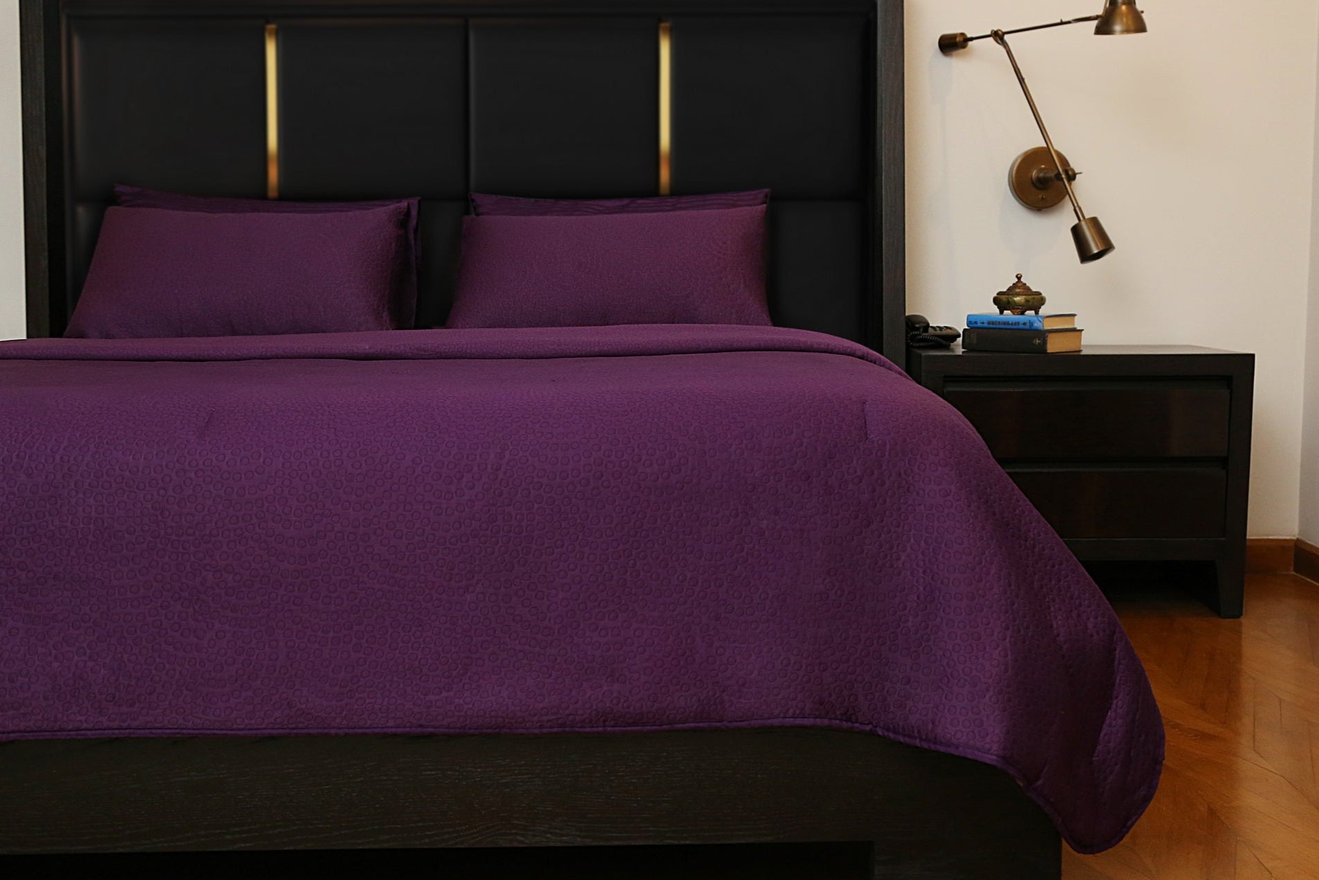 Royal Purple Cotton Bedspread – Austin Linen