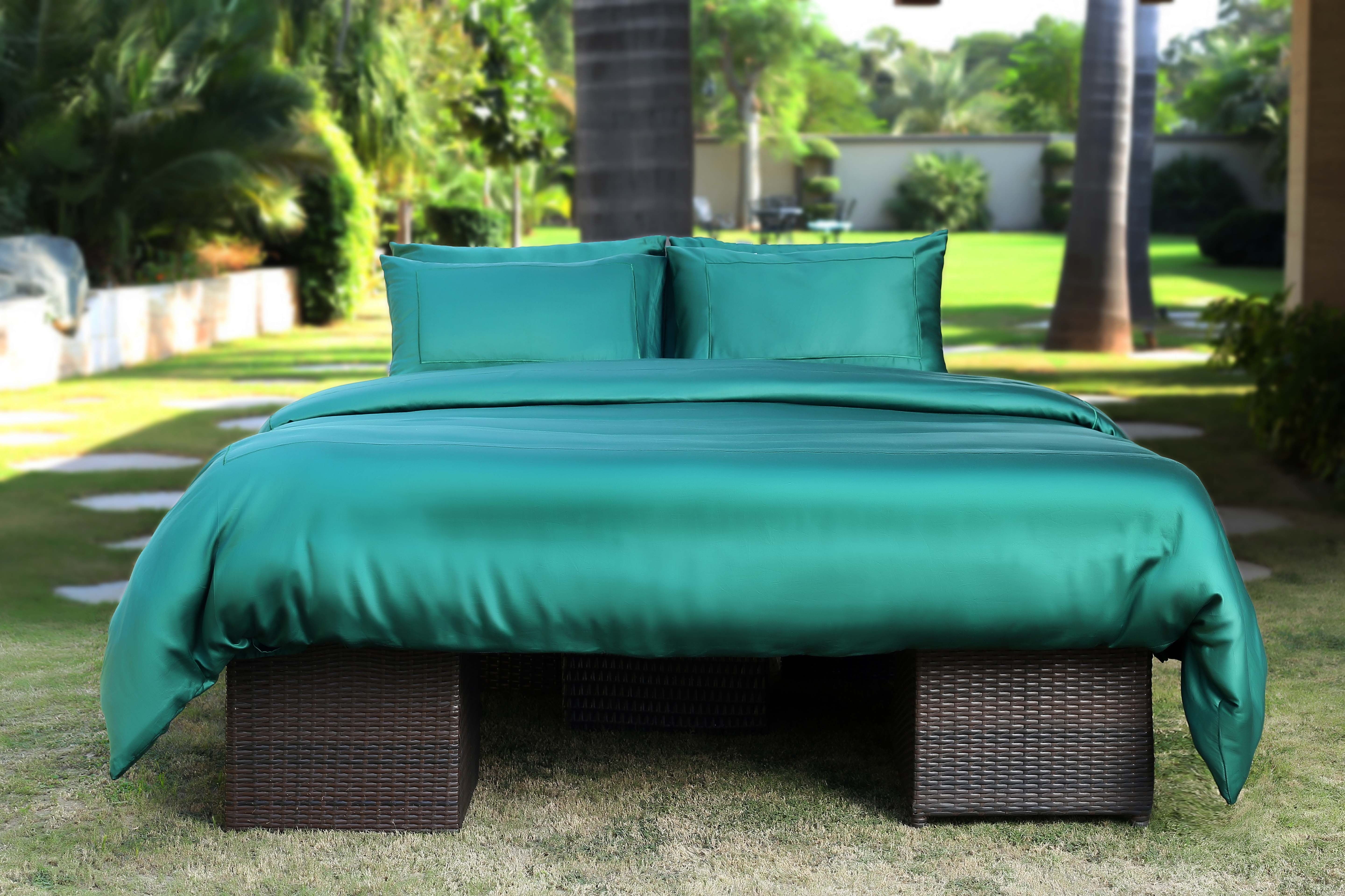 Bamboo bed in a bag store